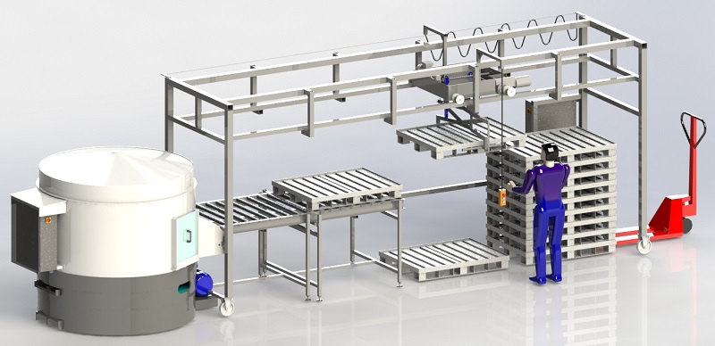 Laveuse de palettes rotative - SAS CHAYOUX - Constructeur